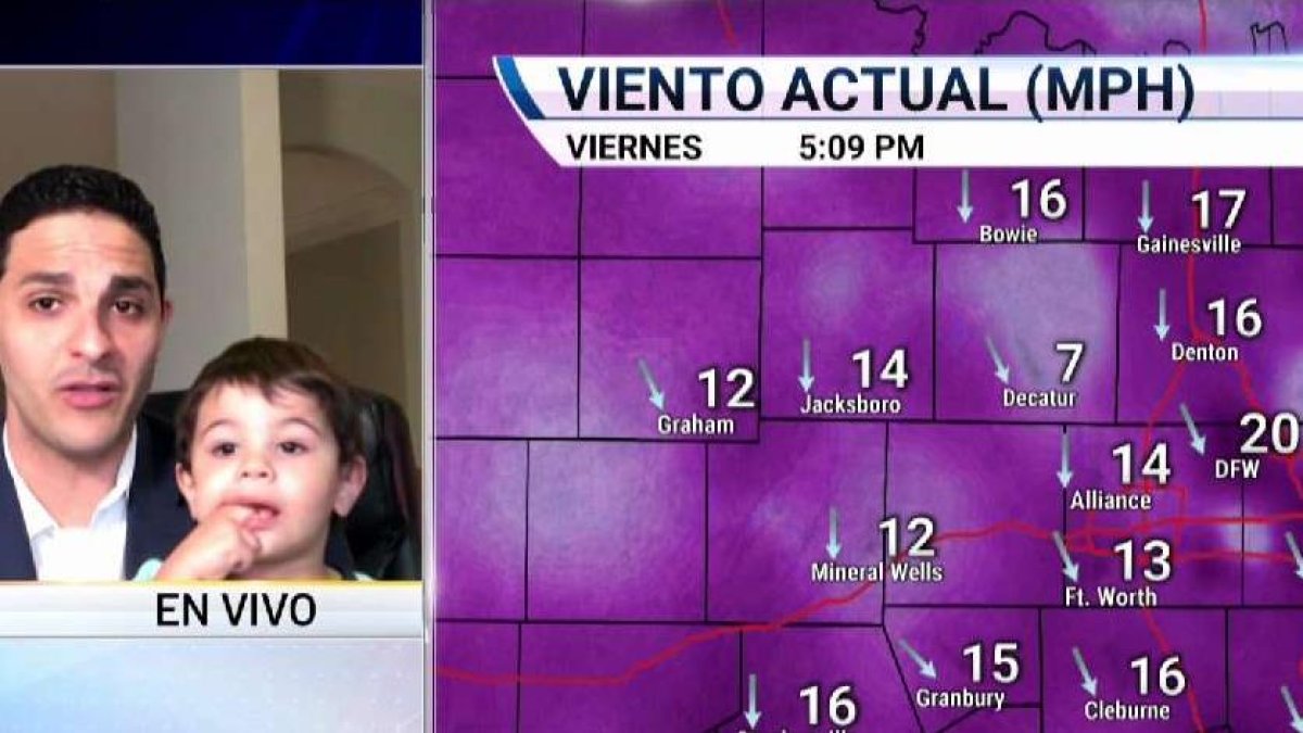 Meteorólogo de Telemundo 39 con su hijito – Telemundo Dallas (39)