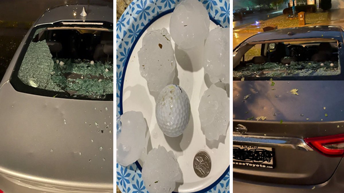 Impresionantes imágenes muestran granizo y daños en el norte de Texas ...