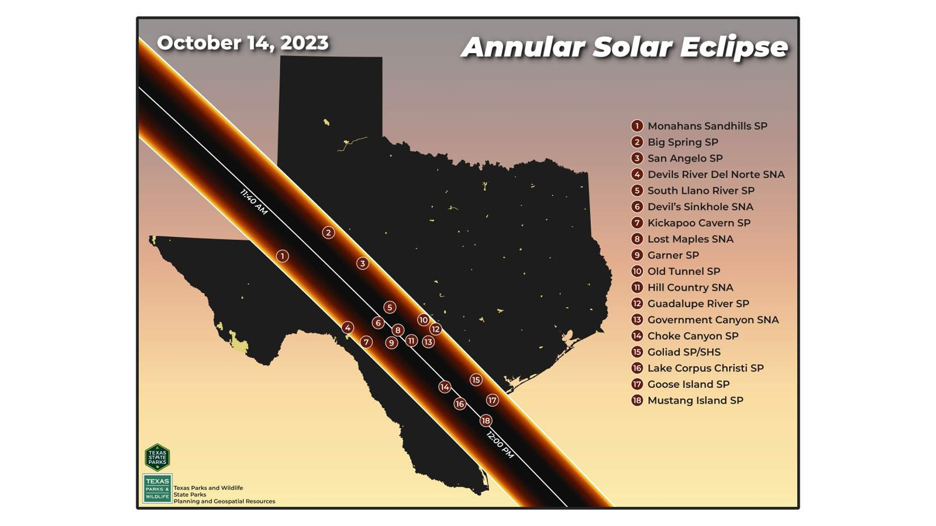 Eclipse solar anular en Texas: parques recomiendan hacer reservas ...