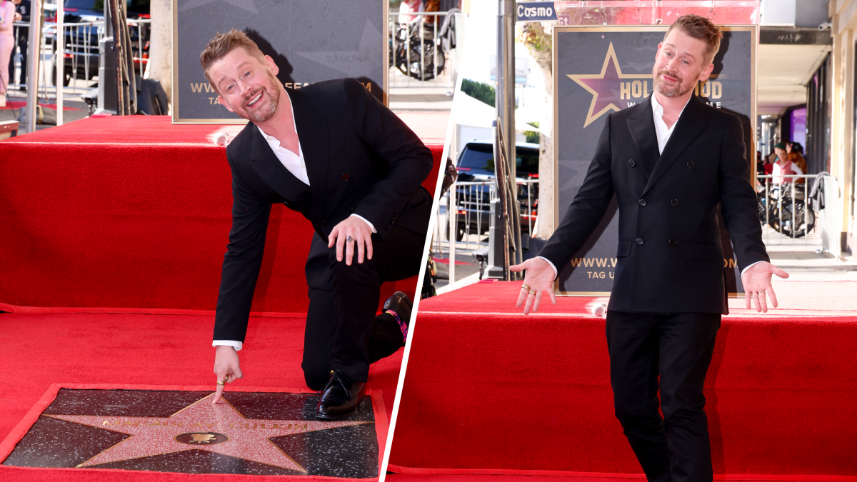 Hollywood: Macaulay Culkin recibe su estrella en el Paseo de la Fama ...