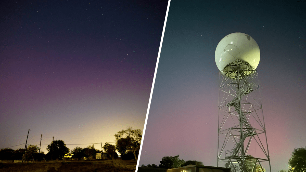 Visible la aurora boreal en áreas del centro de Texas – Telemundo ...