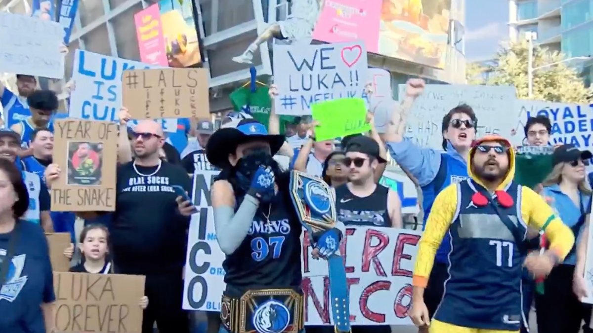 Dallas: fanáticos de los Mavs protestan tras intercambio de Luka ...