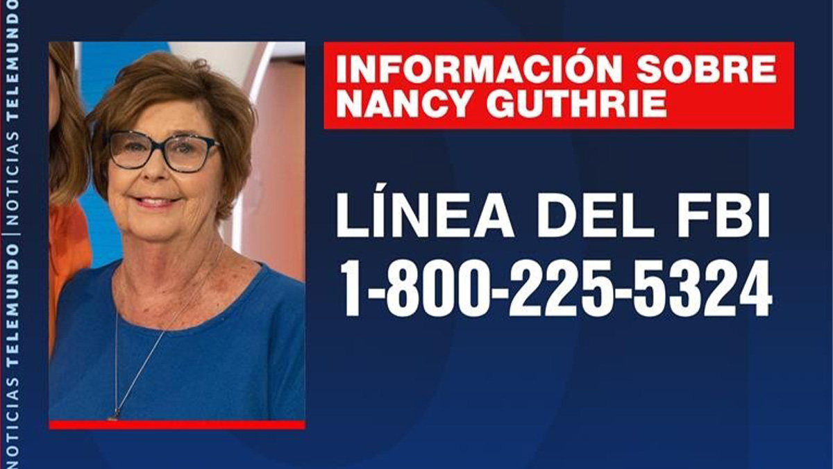 No hay detenidos por el secuestro de Nancy Guthrie en Arizona ...